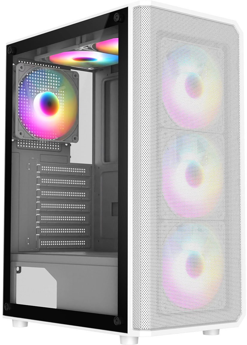 CiT Delta Mid Tower Gaming Case - White - CIT-DELTA-W | CCL