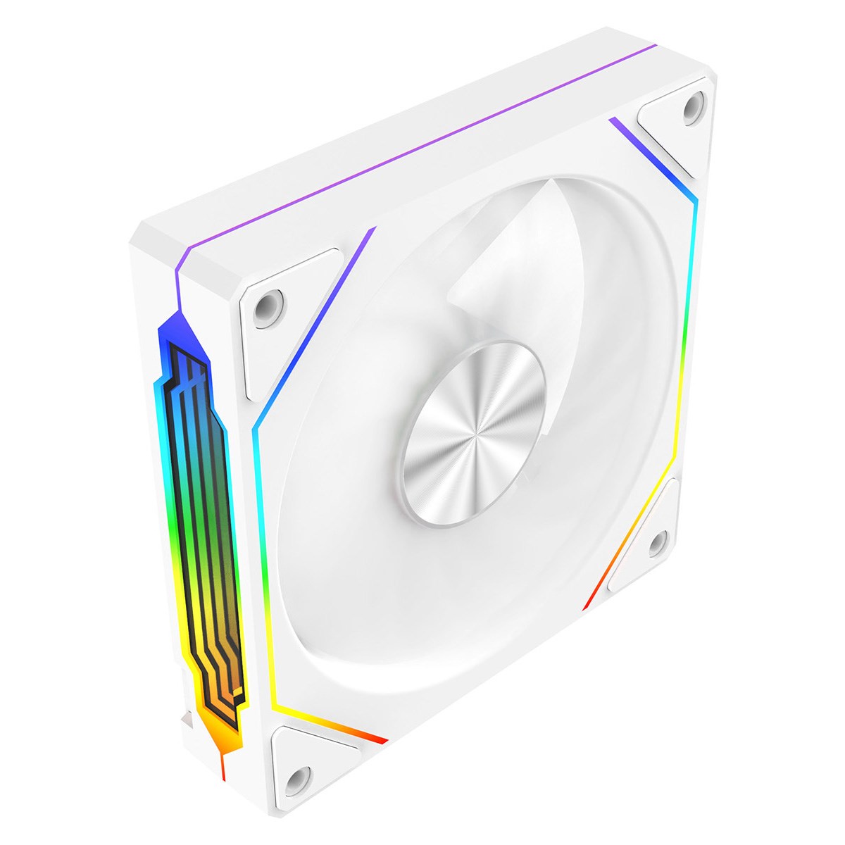 CiT Eclipse Infinity 120mm ARGB PWM Case Fan in White - CIT-ECLIPSE-FNW | CCL
