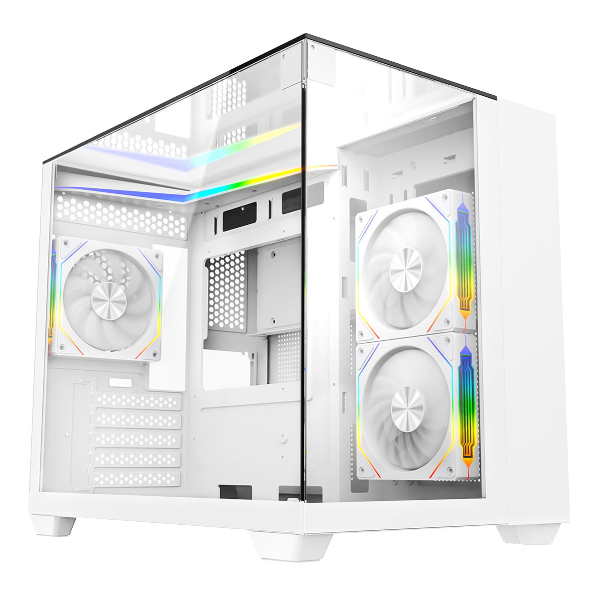 CiT Eclipse Mid Tower Gaming Case - White - CIT-ECLIPSEWHT-ARGB | CCL