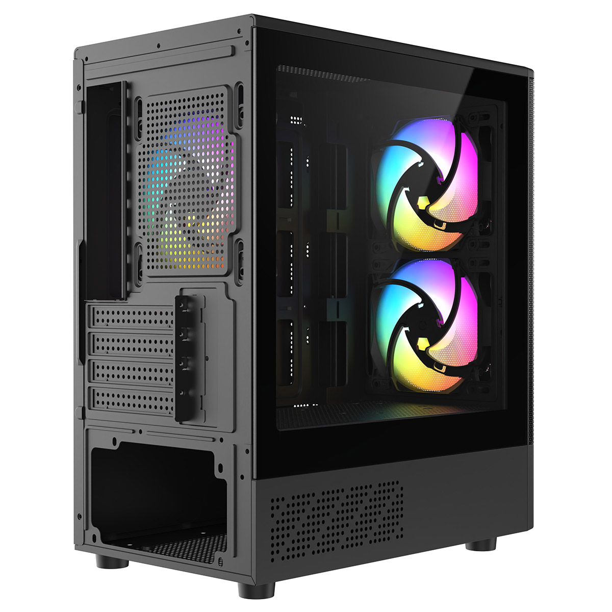 CiT F3 Mid Tower Gaming Case - Black - CIT-F3-BLK-ARGB | CCL