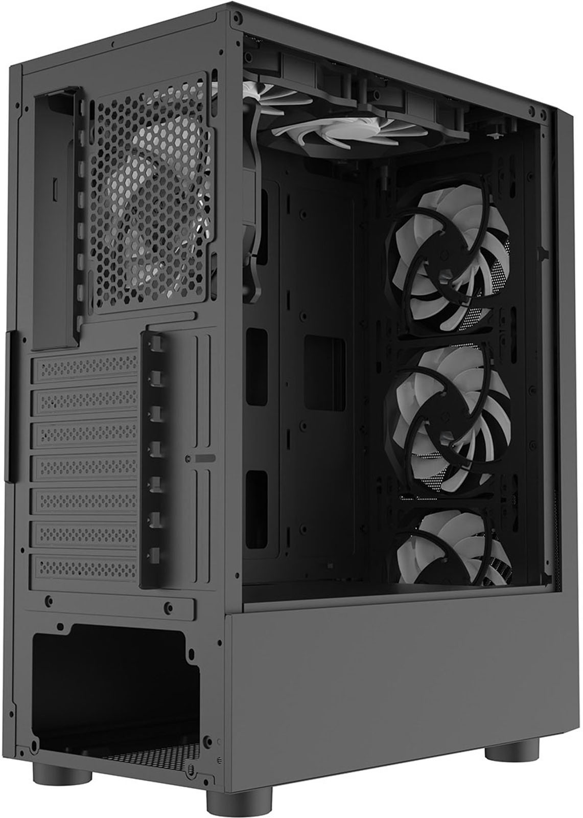 CiT Falcon Mid Tower Gaming Case - Black - CIT-FALCON-6FN | CCL