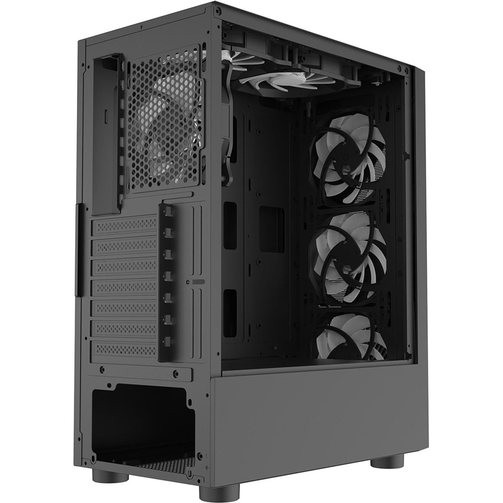 CiT Falcon Mid Tower Gaming Case - Black - CIT-FALCON-6FN | CCL