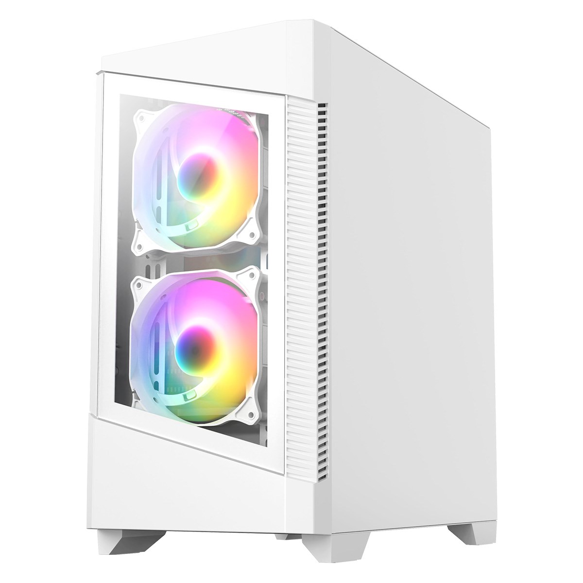 CiT Level 1 Glass Mid Tower Gaming Case - White - CIT-LEVEL1-GW | CCL