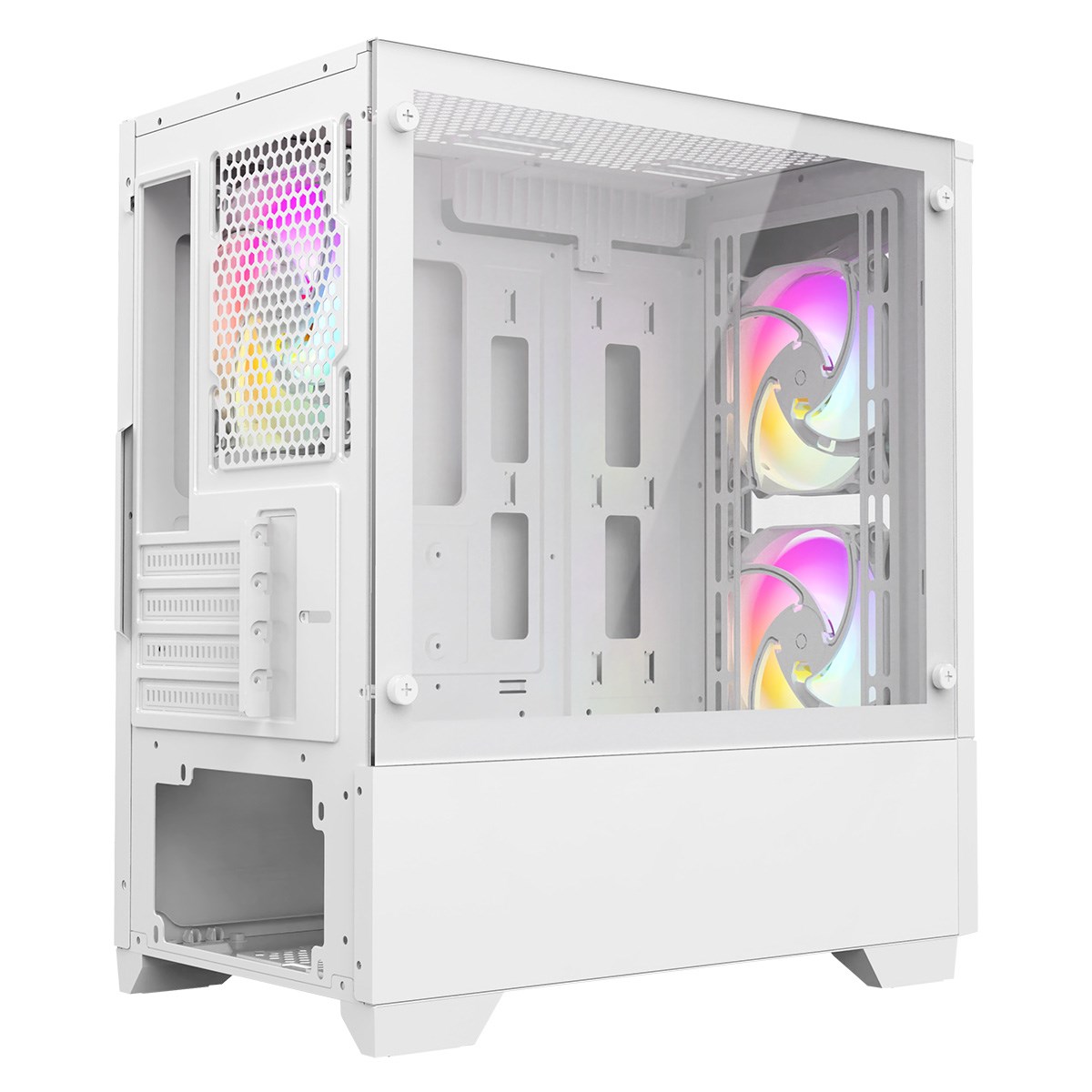 CiT Level 1 Glass Mid Tower Gaming Case - White - CIT-LEVEL1-GW | CCL
