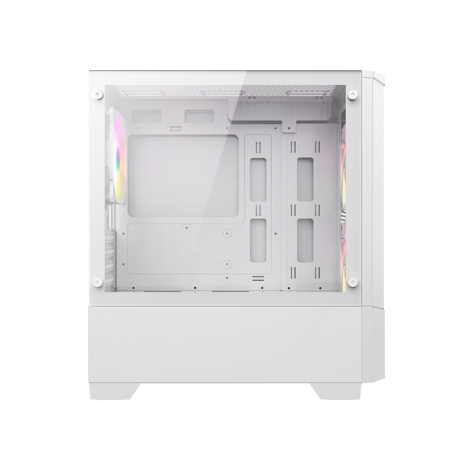 CiT Level 1 Glass Mid Tower Gaming Case - White - CIT-LEVEL1-GW | CCL