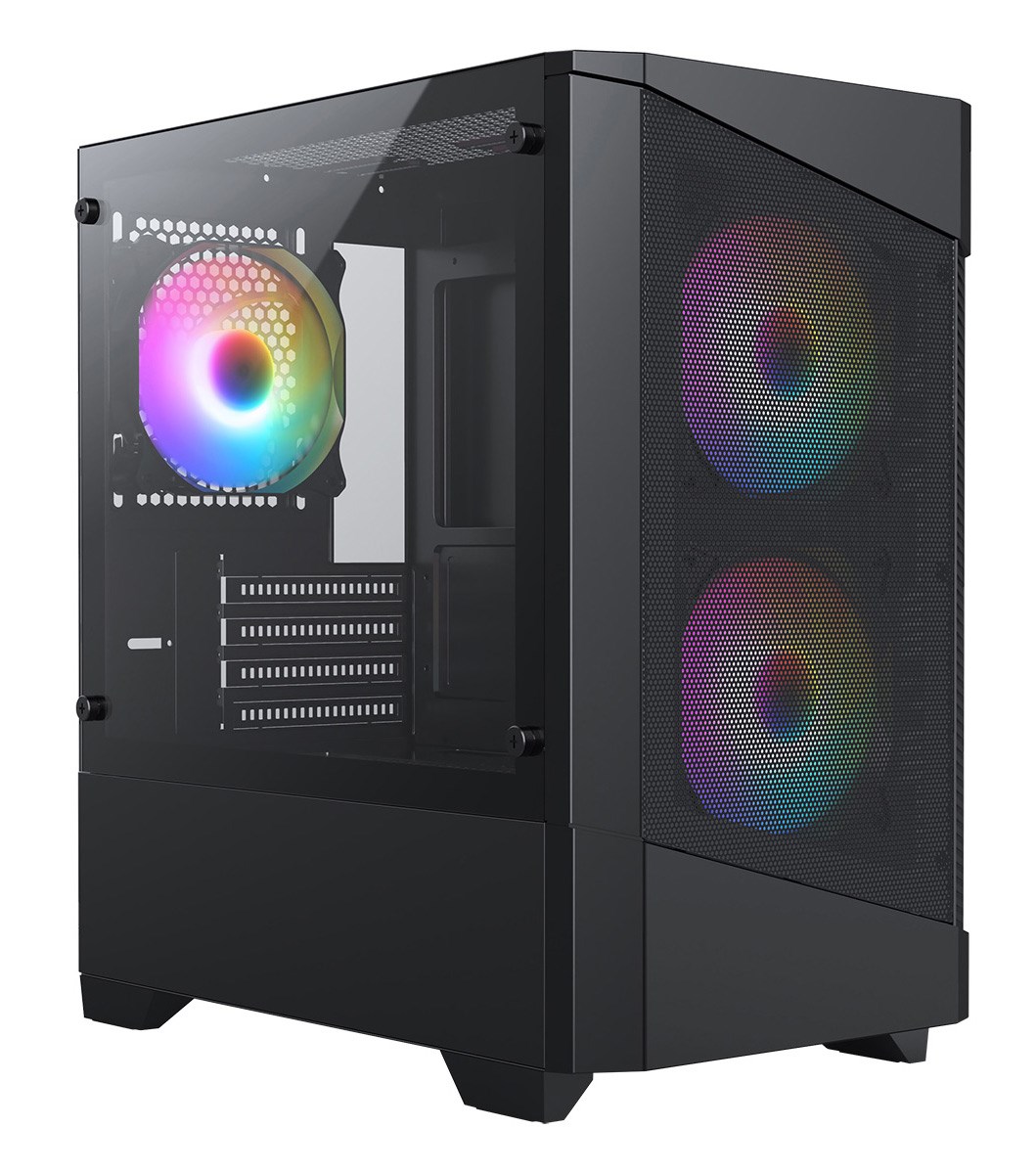 CiT Level 1 Mesh Mid Tower Gaming Case - Black - CIT-LEVEL1-MB | CCL