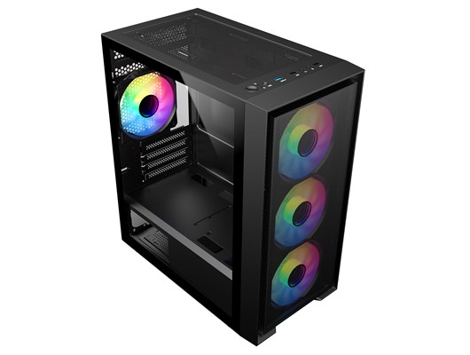 CiT Luna Mid Tower Gaming Case - Black - CIT-LUNA-BLK | CCL