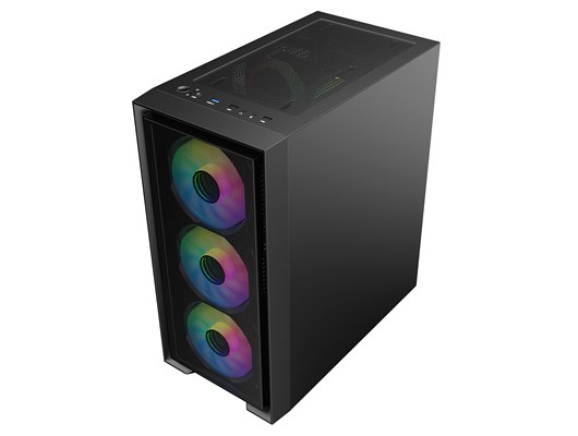 CiT Luna Mid Tower Gaming Case - Black - CIT-LUNA-BLK | CCL
