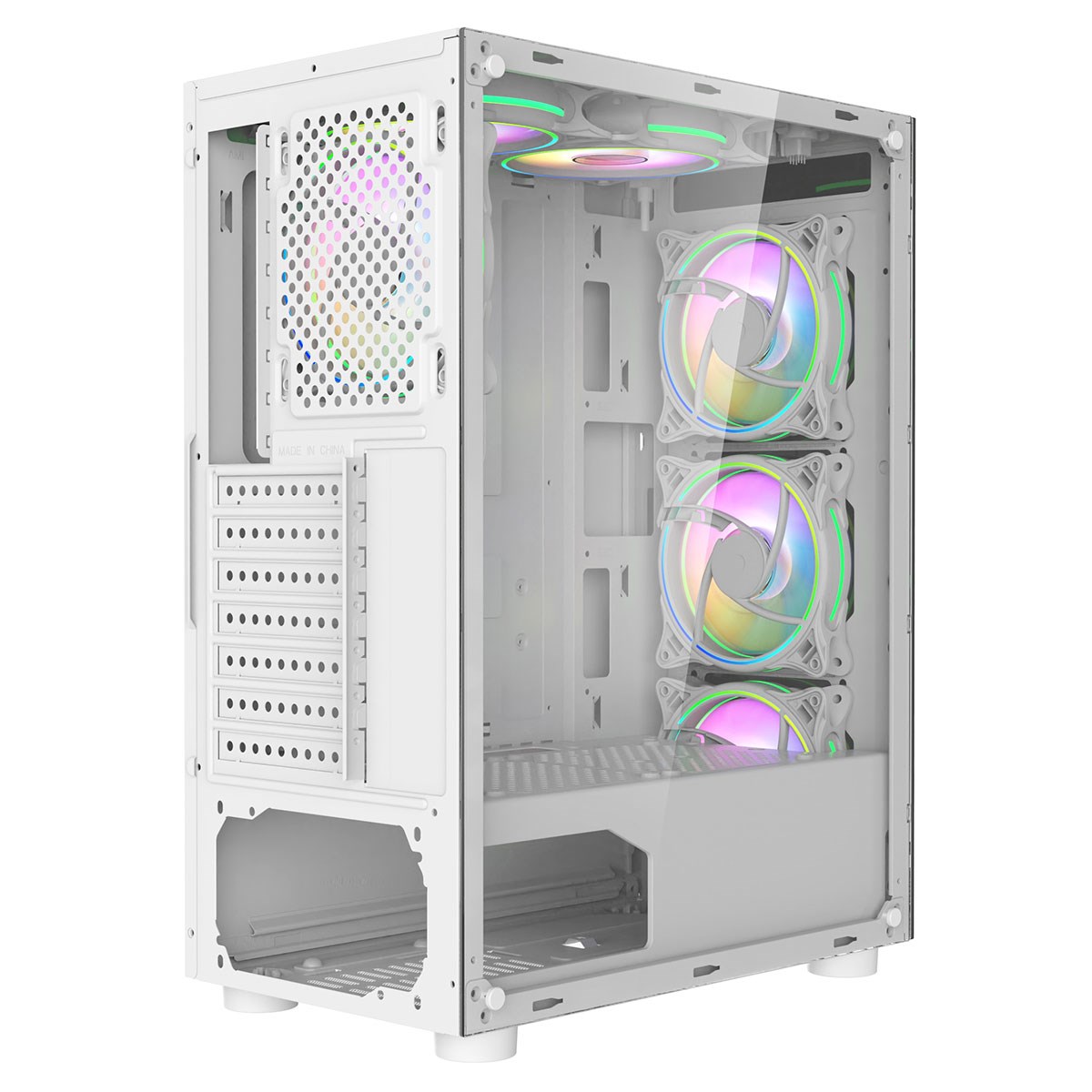 CiT Mirage F6 Mid Tower Gaming Case - White - CIT-MIRAGE-F6-W | CCL
