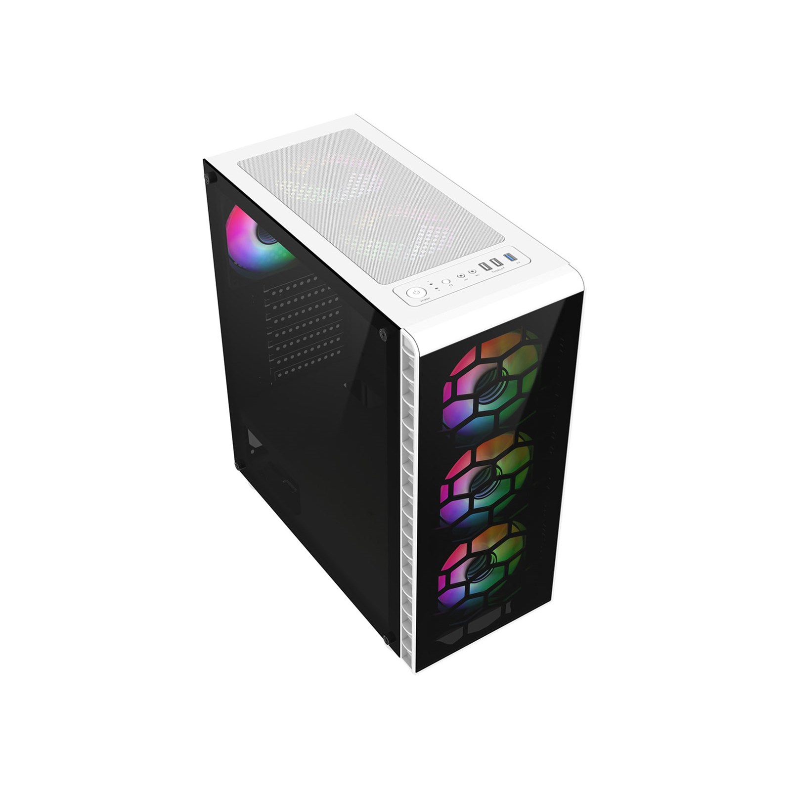 CiT Raider Mid Tower Gaming Case - White - CIT-RAIDER6-WHT | CCL
