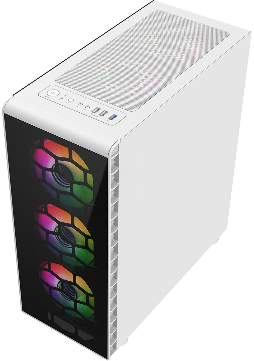 CiT Raider Mid Tower Gaming Case - White - CIT-RAIDER6-WHT | CCL