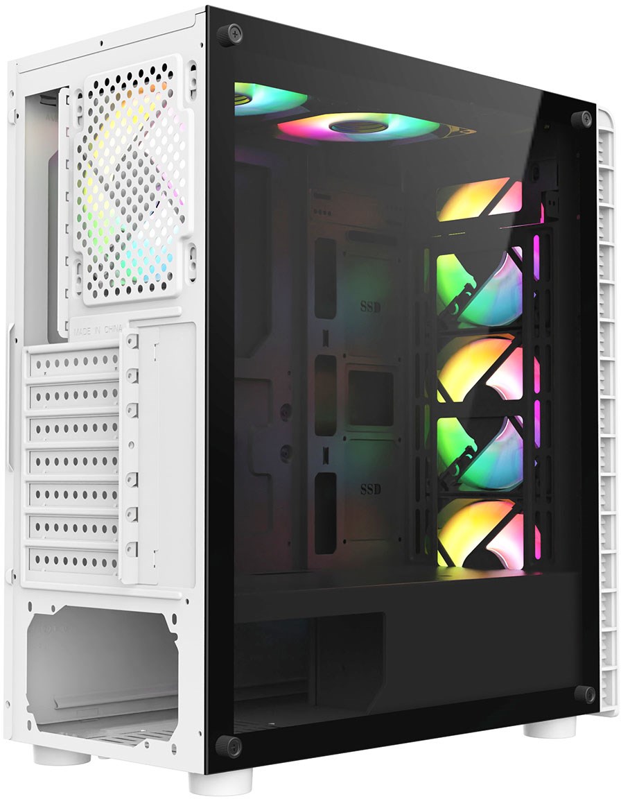 CiT Raider Mid Tower Gaming Case - White - CIT-RAIDER6-WHT | CCL