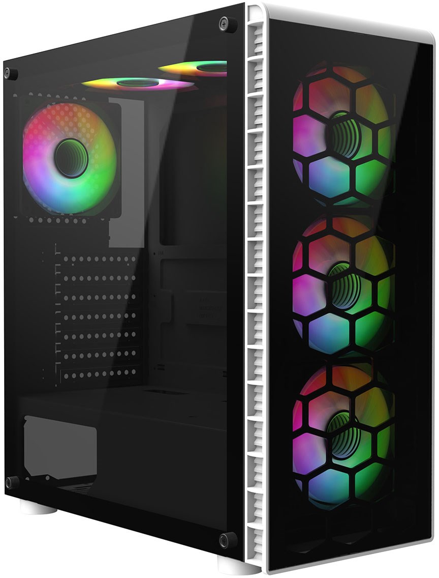 CiT Raider Mid Tower Gaming Case - White - CIT-RAIDER6-WHT | CCL