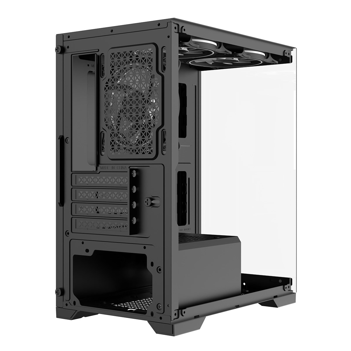 CiT Range Mid Tower Gaming Case - Black - CIT-RANGE-B | CCL