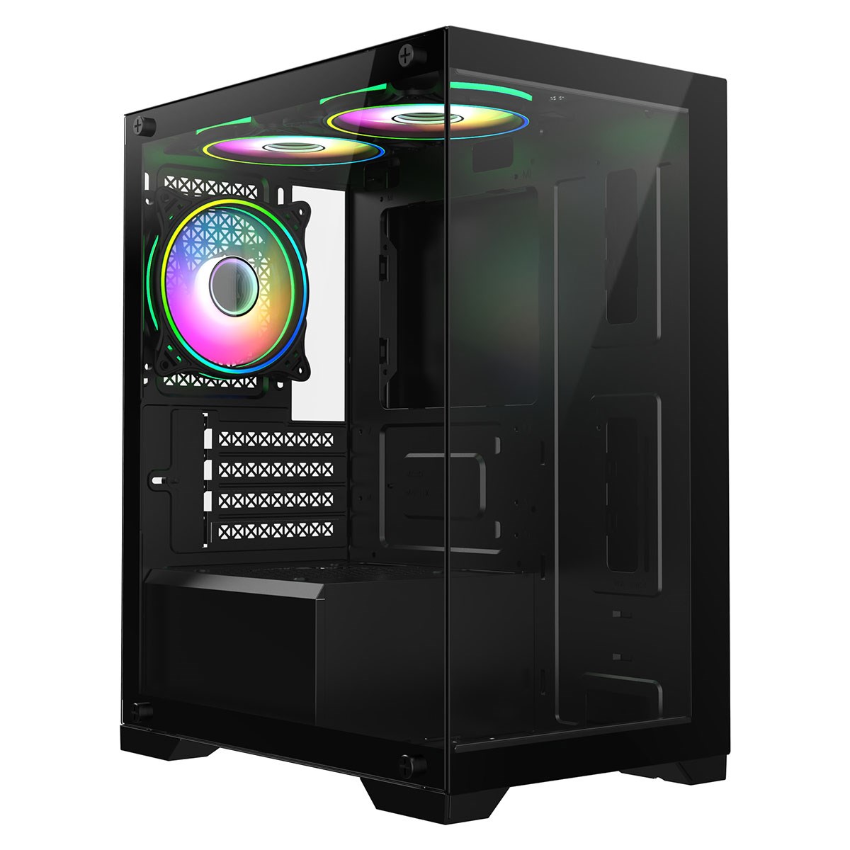 CiT Range Mid Tower Gaming Case - Black - CIT-RANGE-B | CCL