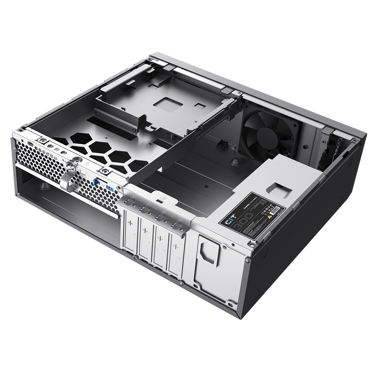 CiT S8-300 Desktop Case - Black - CIT-S8-300WTFX | CCL