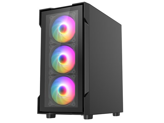 CiT Tsunami Mid Tower Gaming Case - Black - CIT-TSUNAMIBLK | CCL