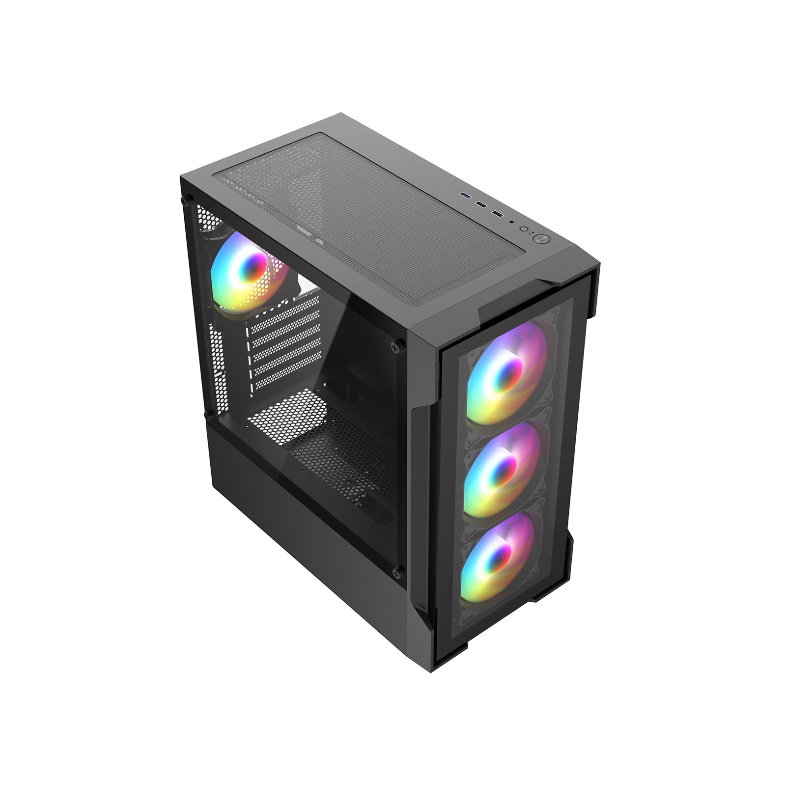 CiT Tsunami Mid Tower Gaming Case - Black - CIT-TSUNAMIBLK | CCL