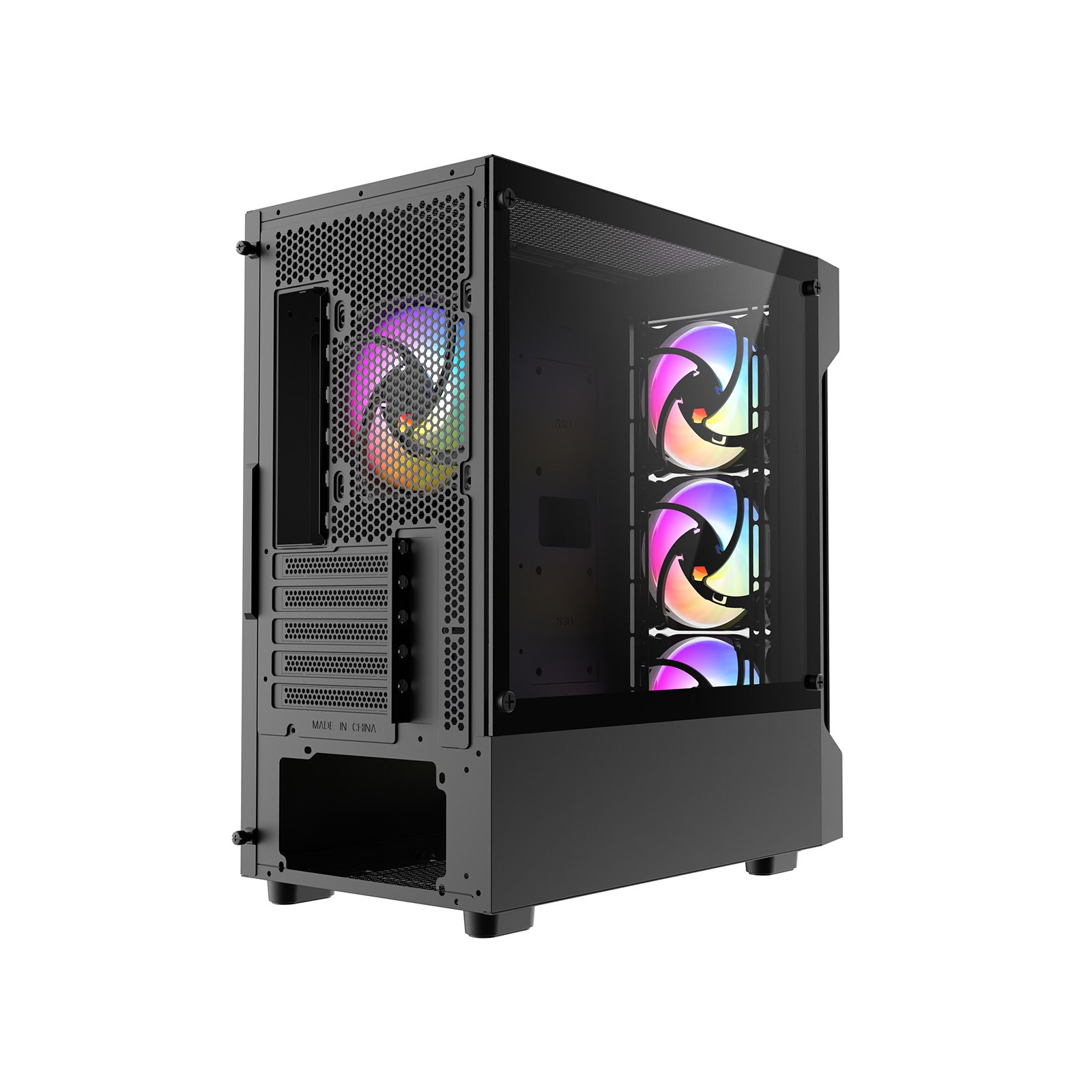 CiT Tsunami Mid Tower Gaming Case - Black - CIT-TSUNAMIBLK | CCL