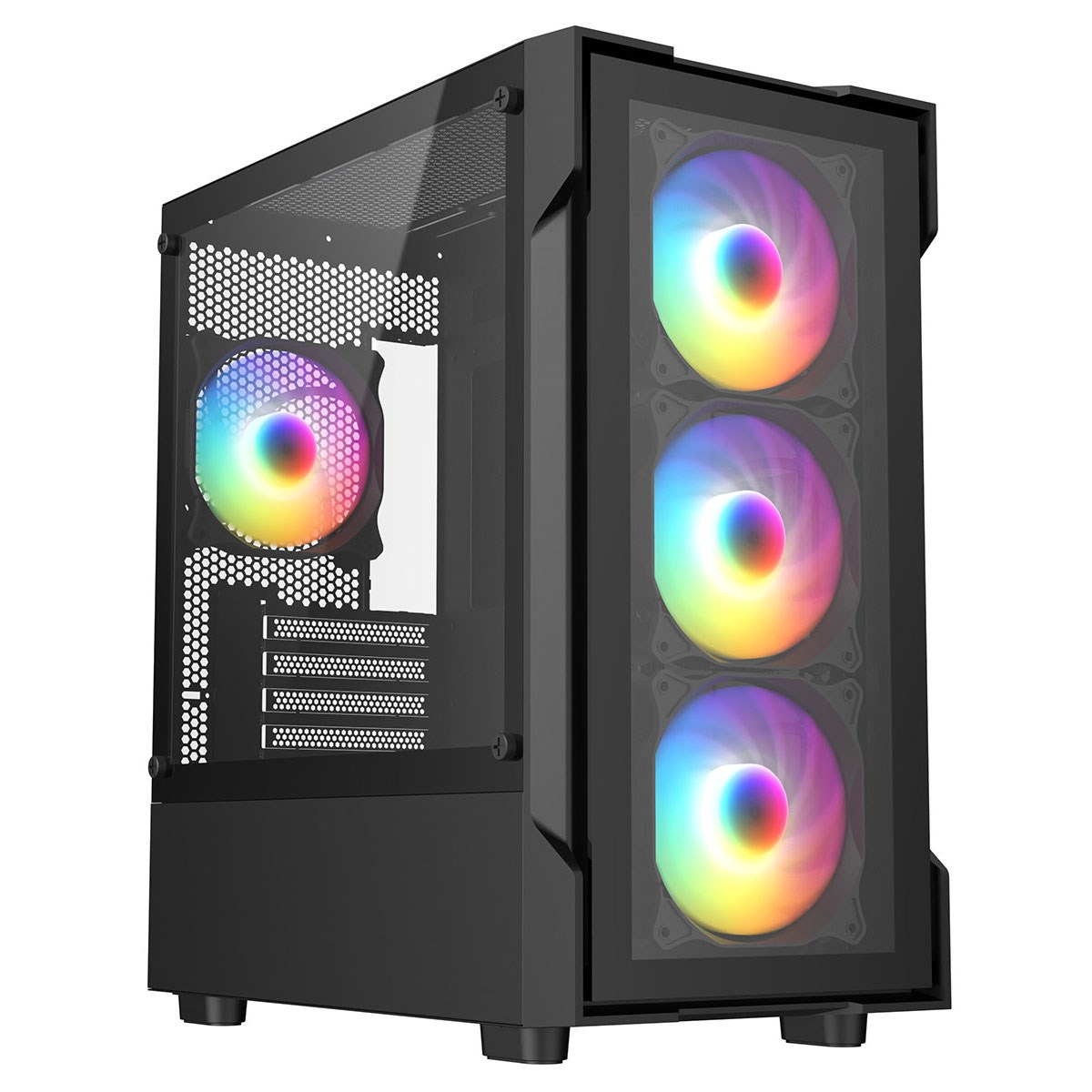 CiT Tsunami Mid Tower Gaming Case - Black - CIT-TSUNAMIBLK | CCL