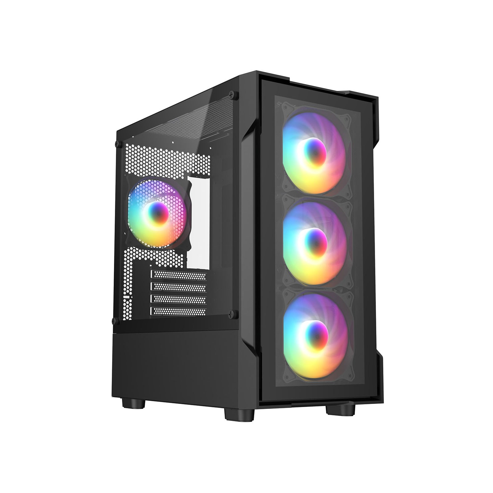 CiT Tsunami Mid Tower Gaming Case - Black - CIT-TSUNAMIBLK | CCL