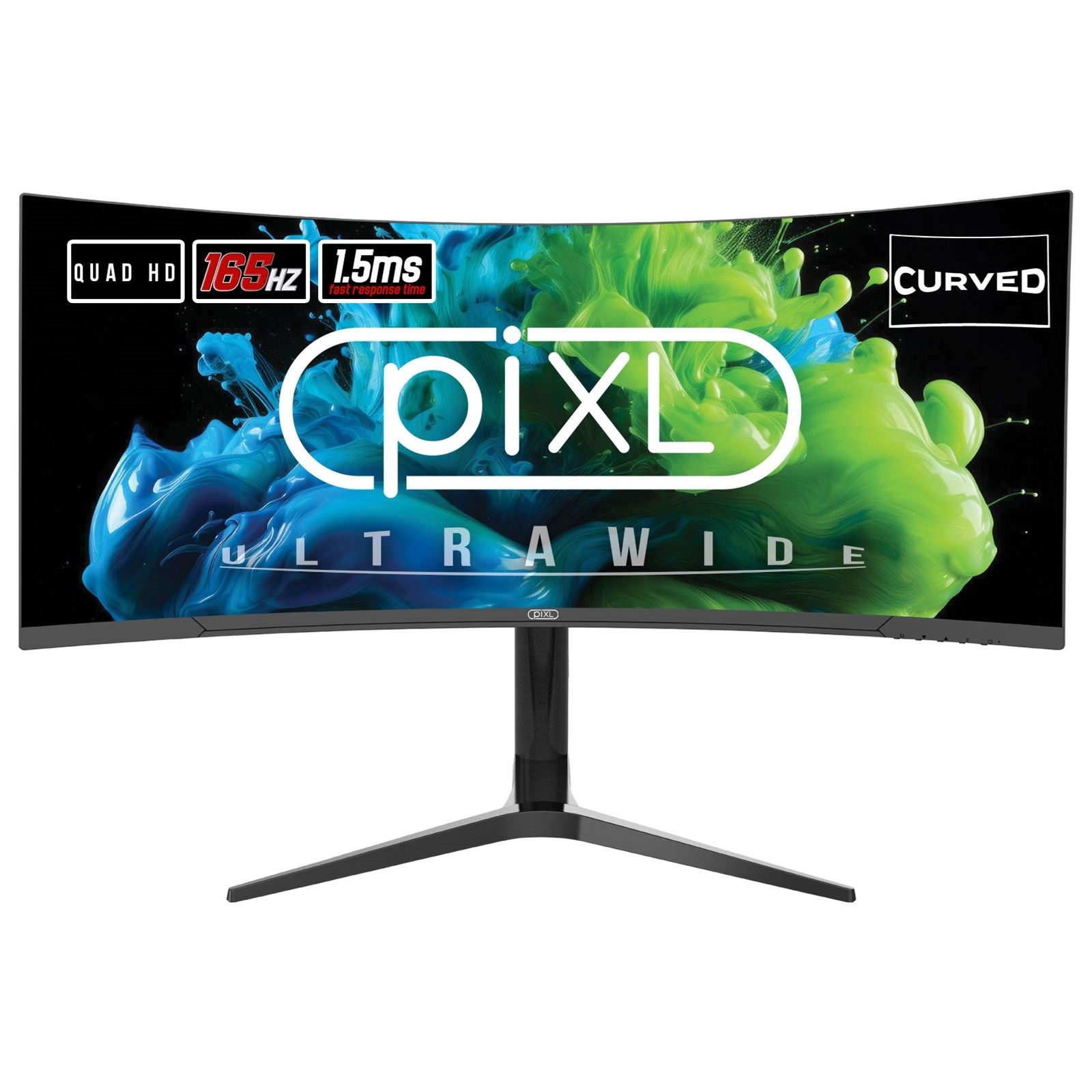 piXL CM34C7 34" UWQHD VA 165Hz Gaming Curved Monitor - CM34C7 | CCL
