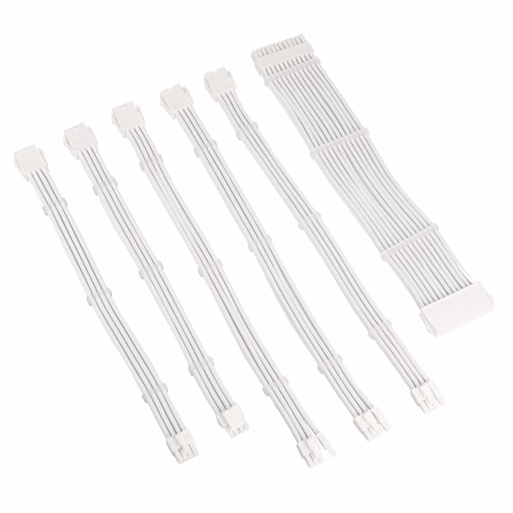 Kolink Core Adept Braided Cable Extension Kit in Brilliant White ...