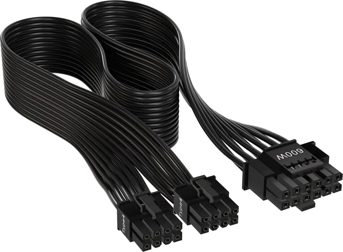 Corsair 600W PCIe 5.0 12VHPWR Type-4 PSU Power Cable - CP-8920284 - New ...