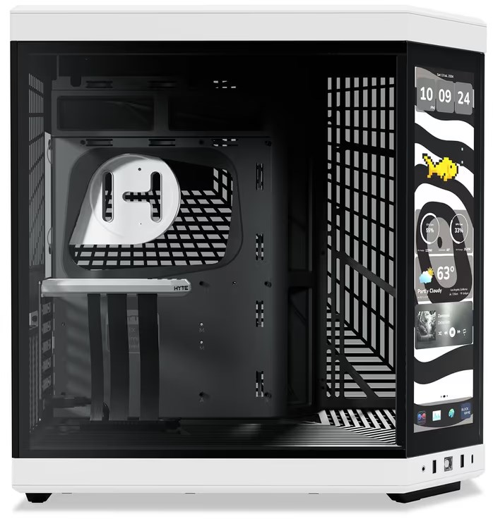 HYTE Y70 Touch Infinite Mid Tower Gaming Case - Black/White - CS-HYTE ...