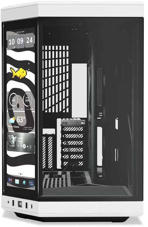 HYTE Y70 Touch Infinite Mid Tower Gaming Case - Black/White - CS-HYTE ...
