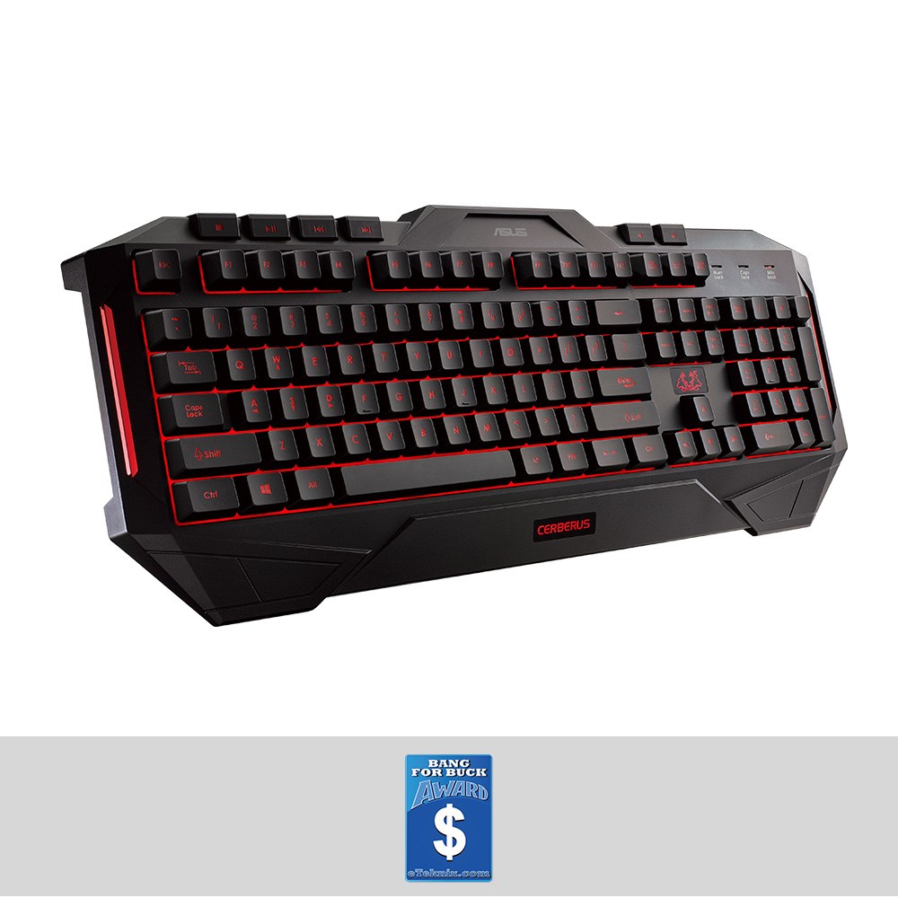 Asus Cerberus (QWERTY) Gaming Keyboard (Black) - 90YH00R1-B2EA00 | CCL
