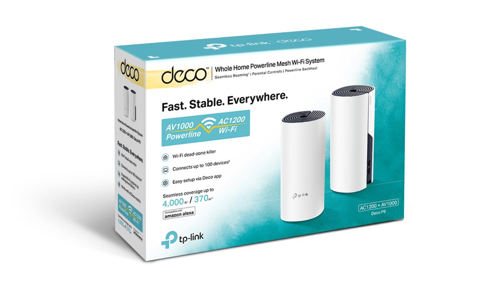 TP-Link Deco P9 AC1200 Whole Home Hybrid Mesh Wi-Fi System (2 Pack ...
