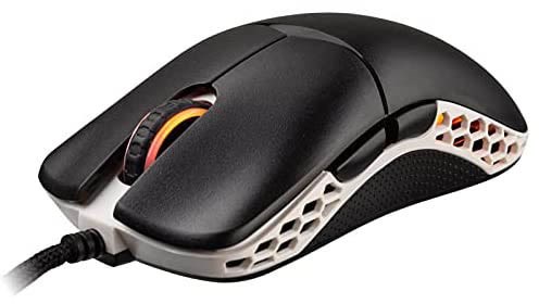 Ducky Feather Black & White Gaming Mouse with Omron Switches - DMFE20O ...