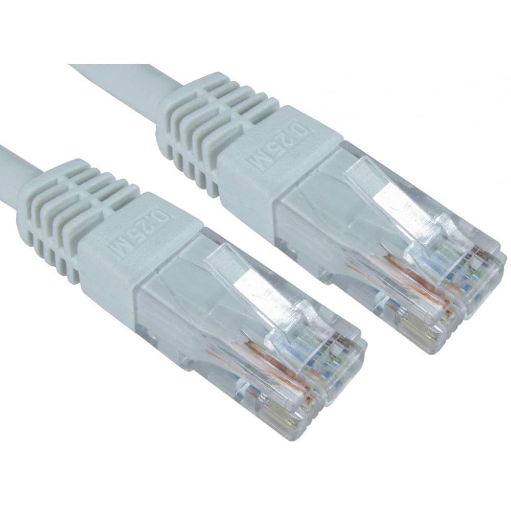 Cables Direct 0.25m CAT6 Patch Cable (White) - ERT-600-HW | CCL