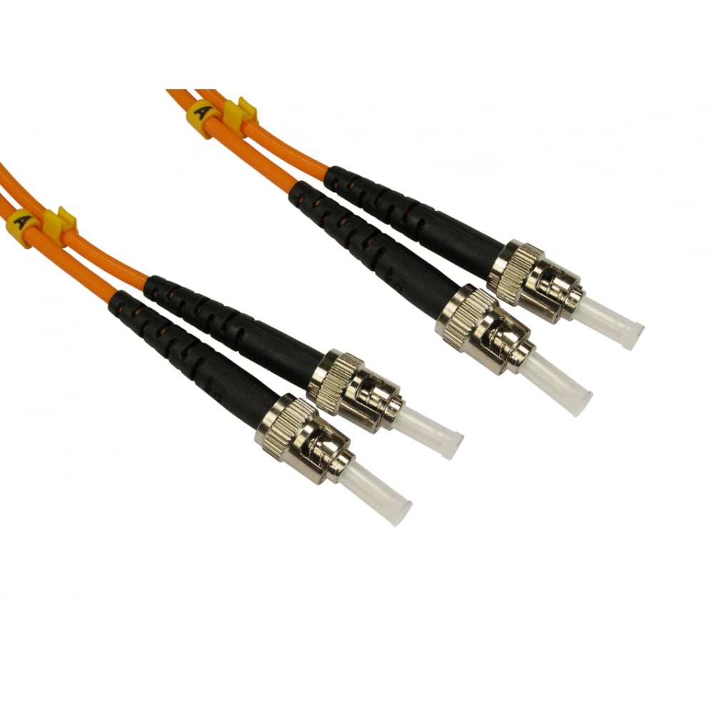 Cables Direct 1m OM2 Fibre Optic Cable, ST - ST (Multi-Mode) - FB2M ...