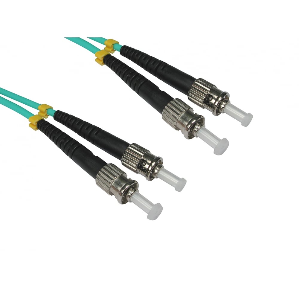 Cables Direct 2m OM3 Fibre Optic Cable, ST-ST (Multi-Mode) - FB3M-STST ...