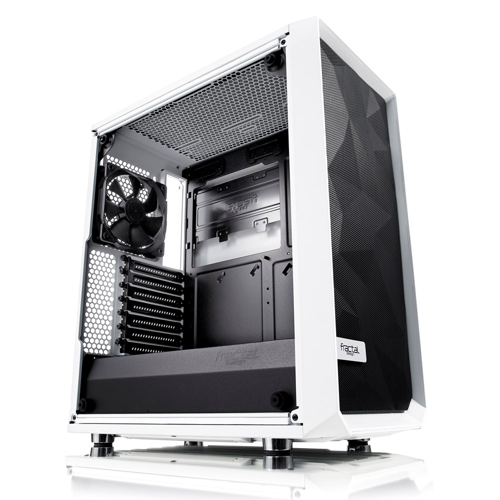 Fractal Design Meshify C TG Gaming Case - White - FD-CA-MESH-C-WT-TGC ...