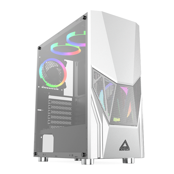 Montech Fighter 500 Mid Tower Gaming Case - White - A002 | CCL