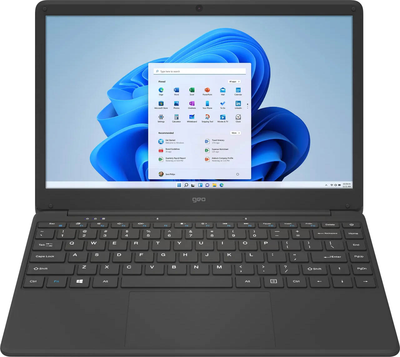 Geo Computers GeoBook 140 14.1 inch Laptop, Intel Celeron N4020, 4GB ...