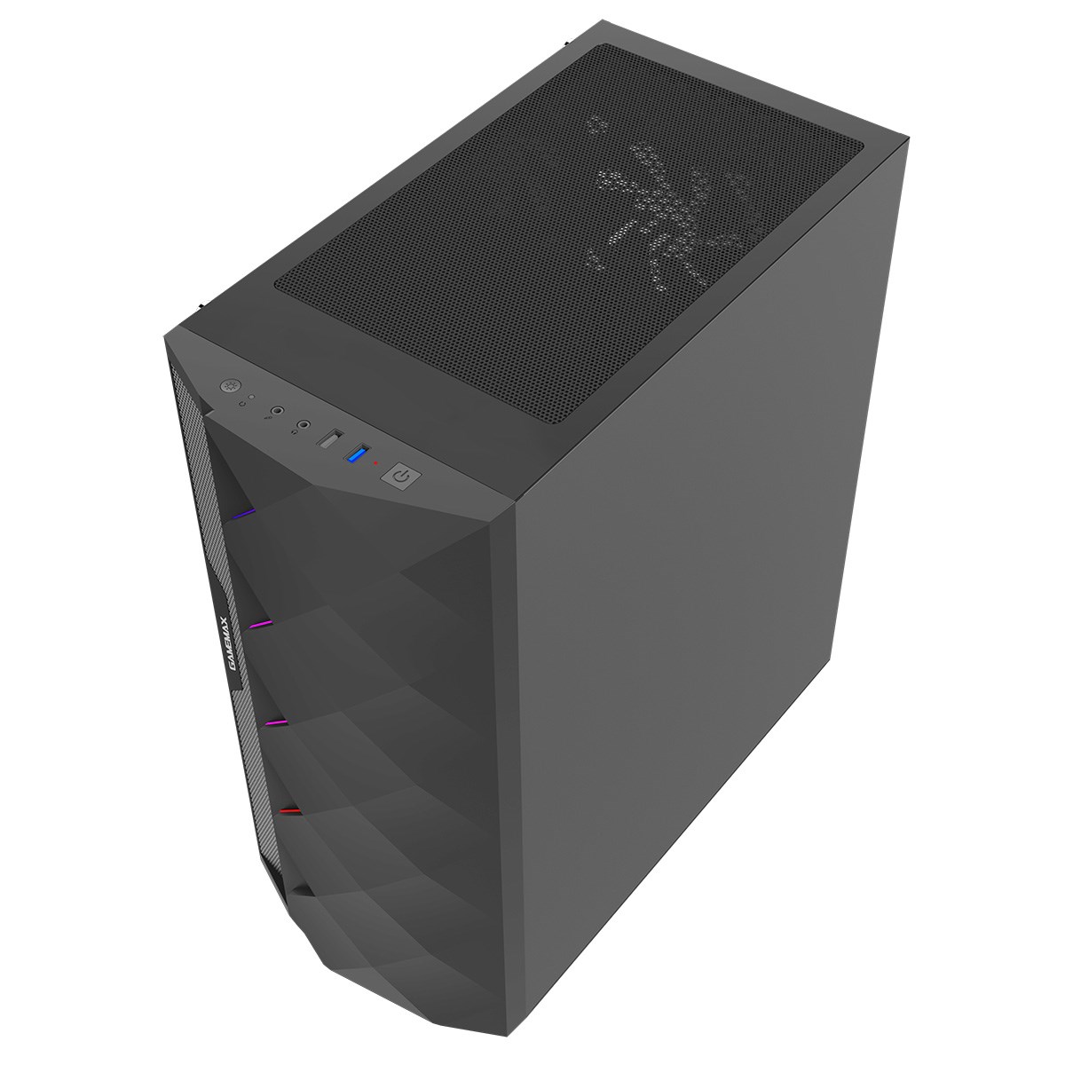 GameMax Diamond Mid Tower Gaming Case - Black - GMX-BLACKDIAMOND | CCL