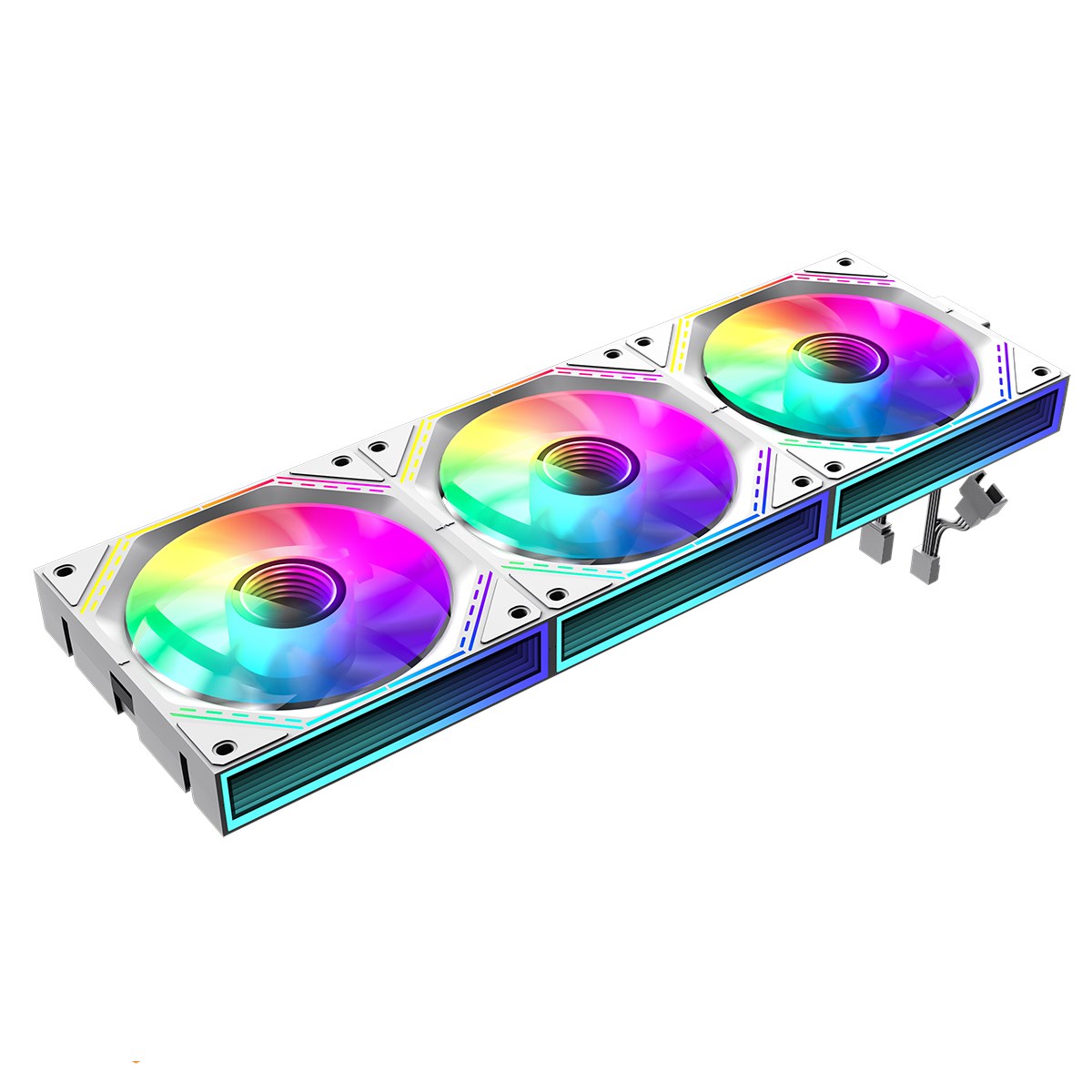 GameMax FN12A-S3I 120mm Infinity ARGB PWM Chassis Fan Triple Pack in ...