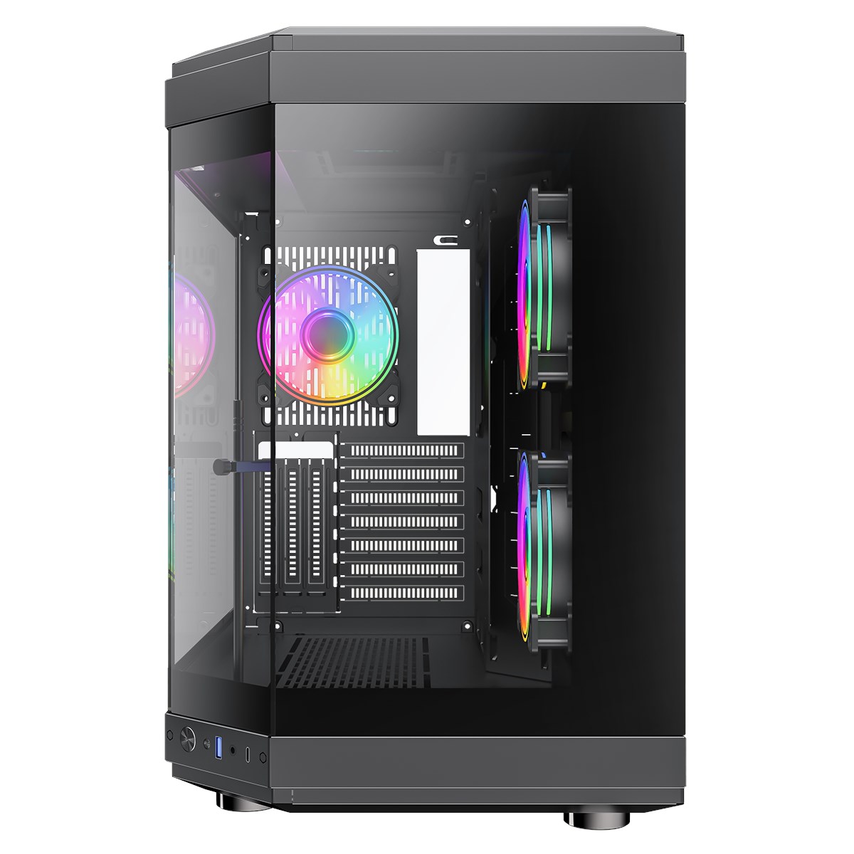 GameMax Hype Mid Tower Gaming Case - Black - GMX-HYPE-BLK | CCL