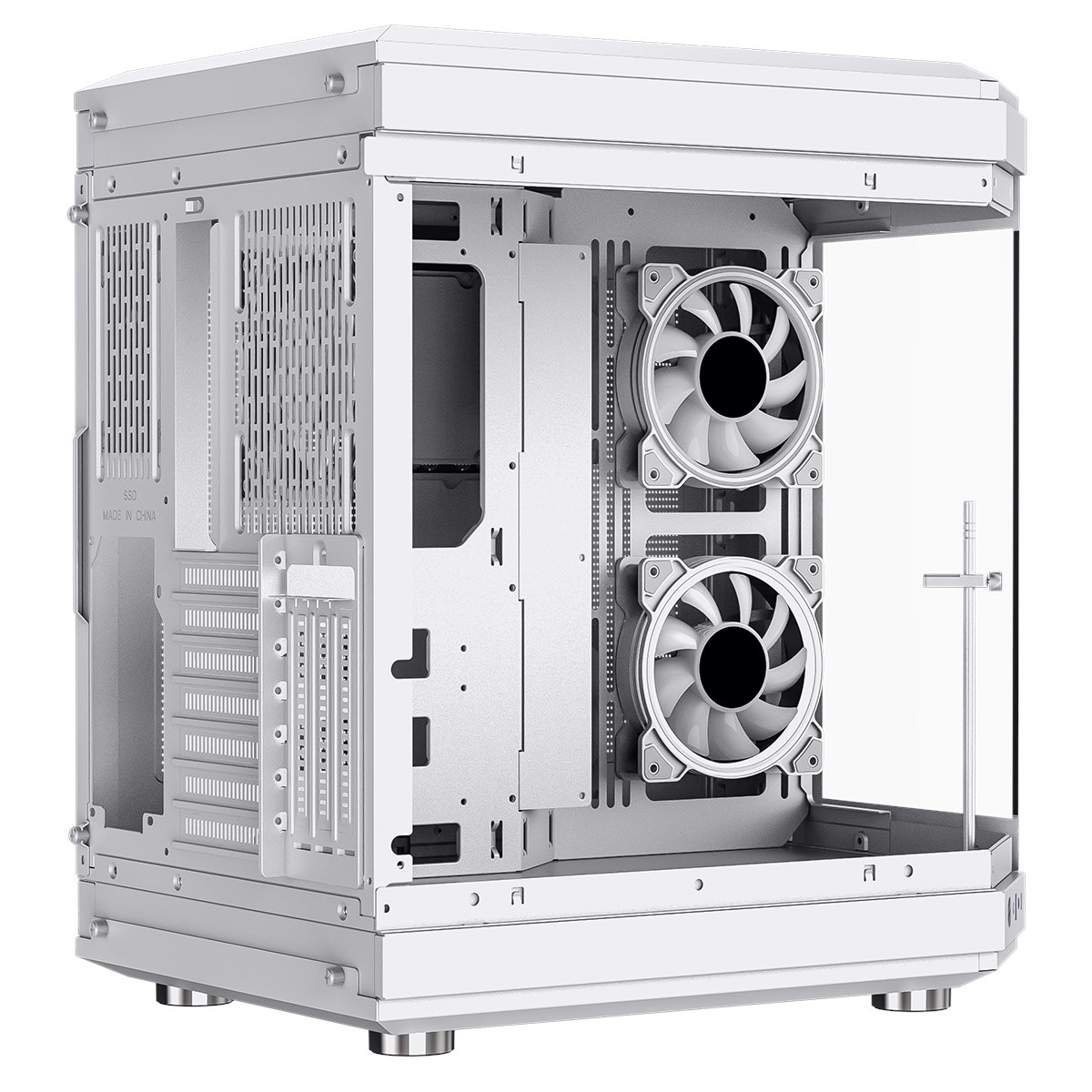 GameMax Hype Mid Tower Gaming Case - White - GMX-HYPE-WHT | CCL