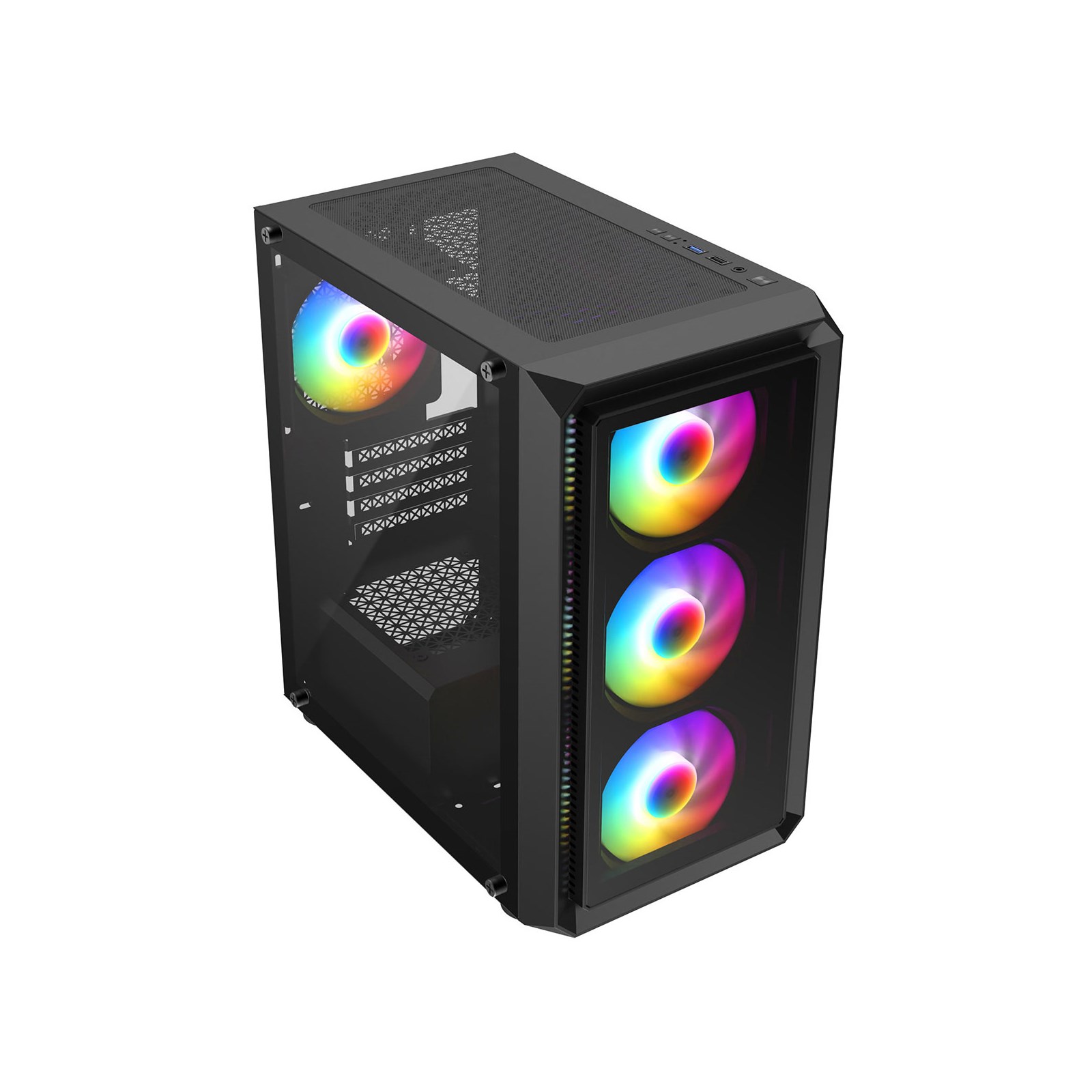 GameMax Icon Mid Tower Gaming Case - Black - GMX-ICON-B | CCL