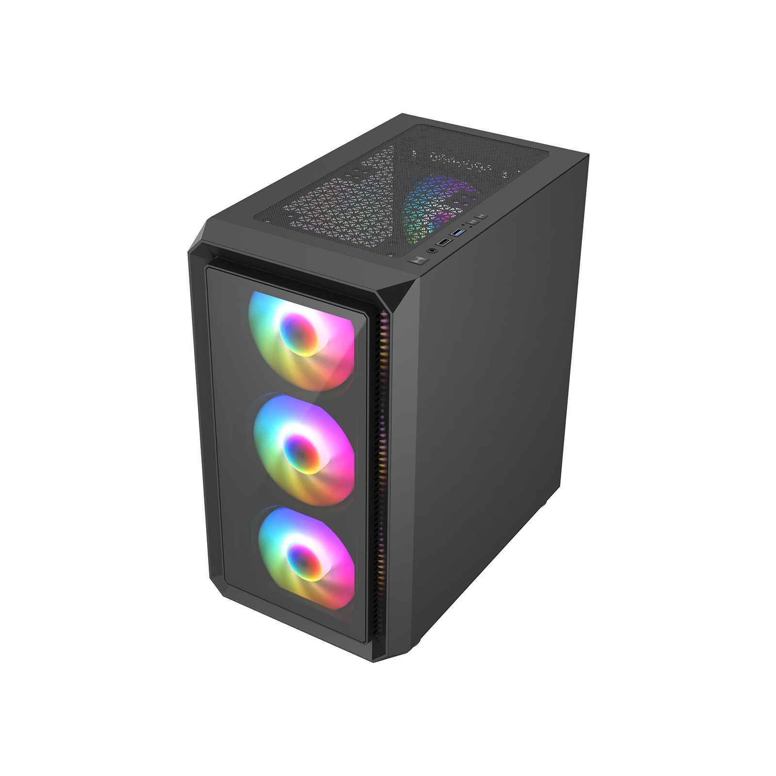 GameMax Icon Mid Tower Gaming Case - Black - GMX-ICON-B | CCL