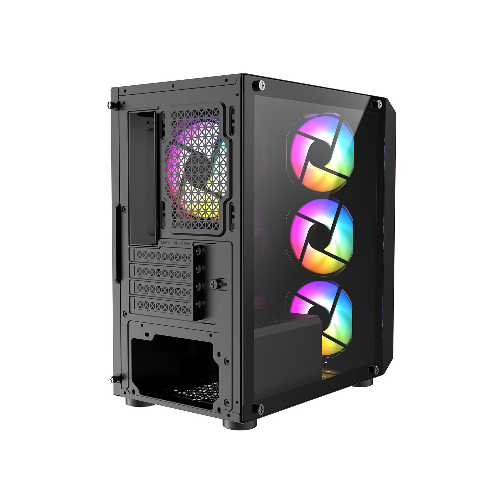 GameMax Icon Mid Tower Gaming Case - Black - GMX-ICON-B | CCL