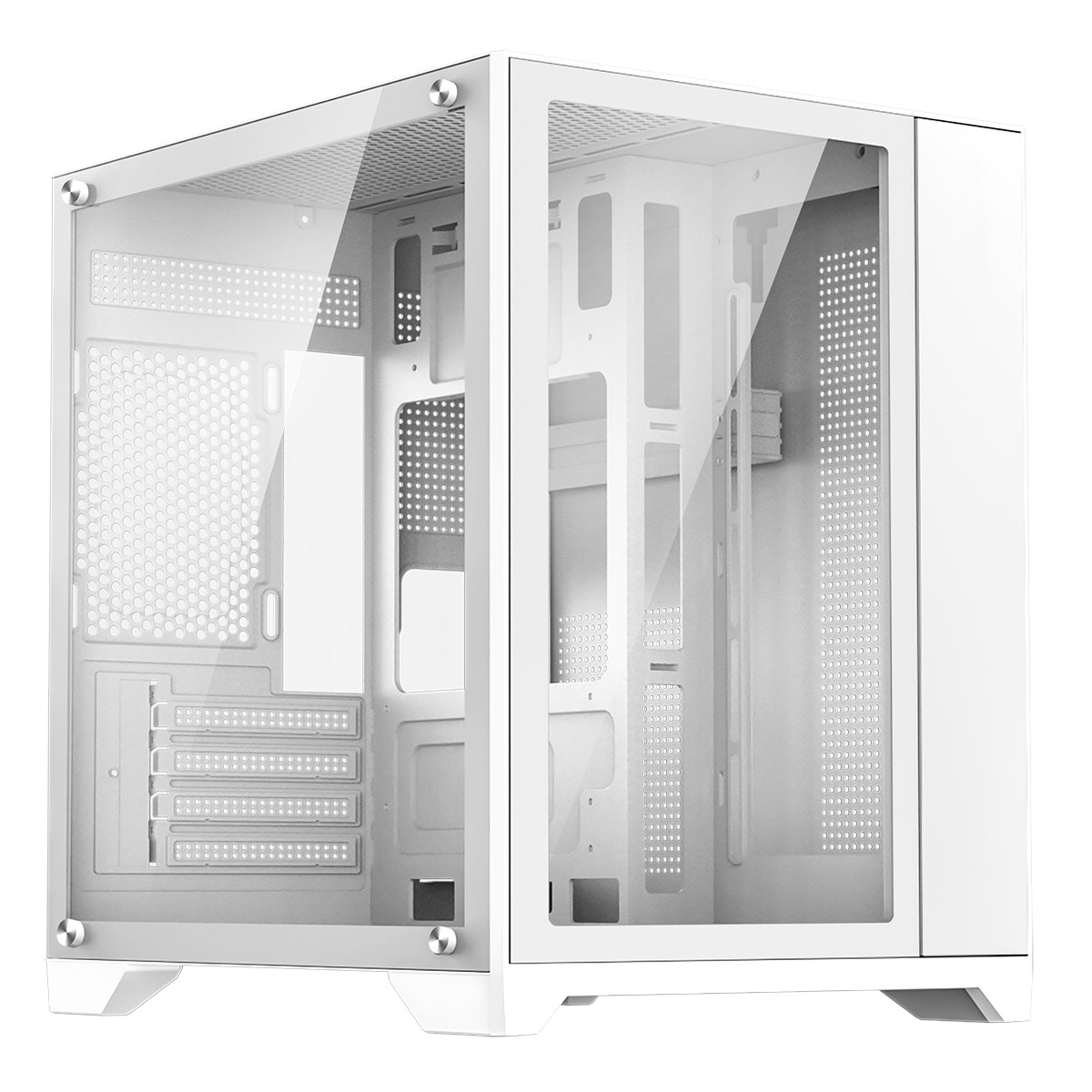 GameMax Infinity Mini Mid Tower Gaming Case - White - GMX-INF-MINI-WHT | CCL