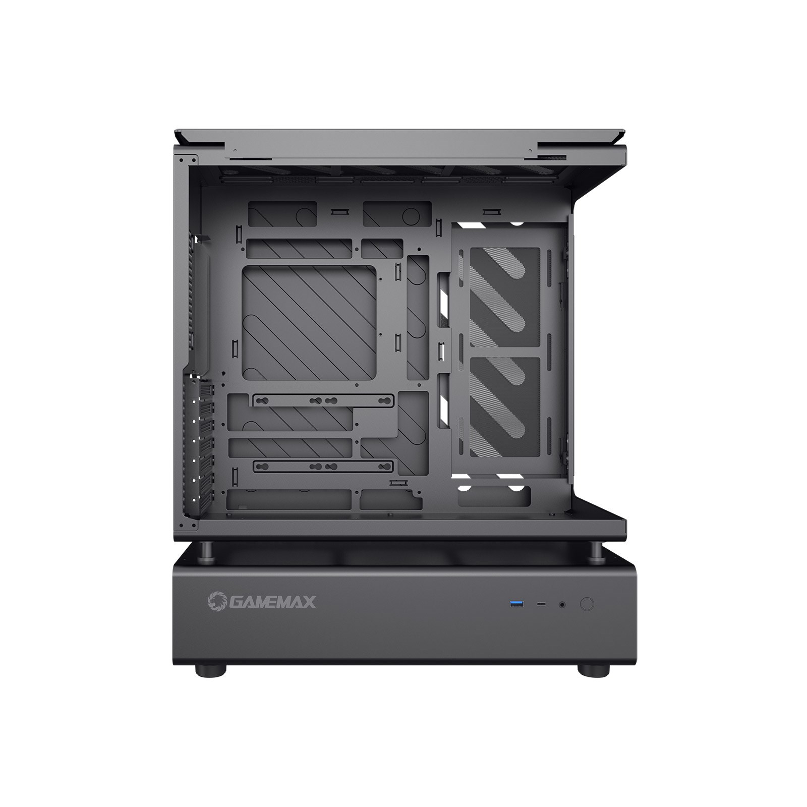 GameMax N80 Mid Tower Gaming Case - Black - GMX-N80-BK | CCL