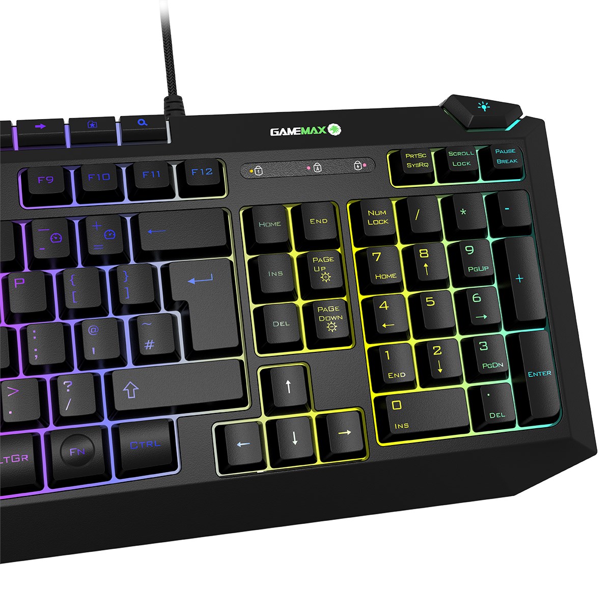 GameMax Pulse 4-in-1 Keyboard, Mouse, Headset, Mouse Pad Combo Kit ...