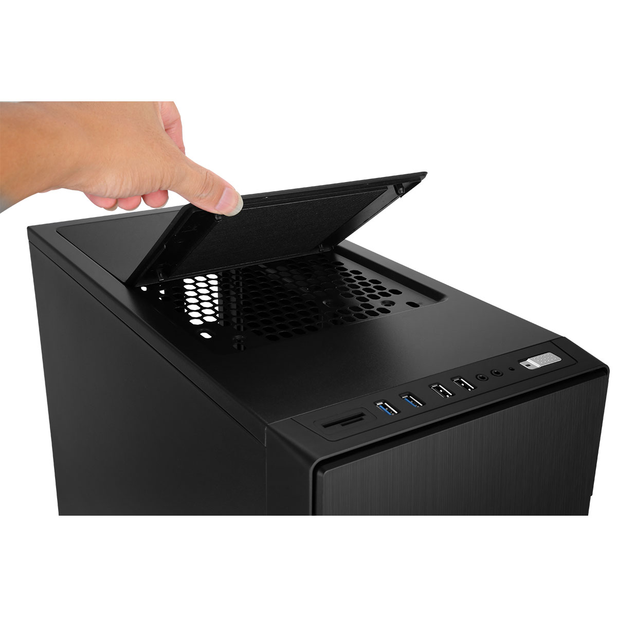 GameMax Silent Mid Tower Gaming Case - Black - GMX-SILENT | CCL